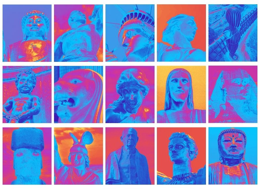 Psychedelic... Statues (Landmarks) Quiz - By riverbank
